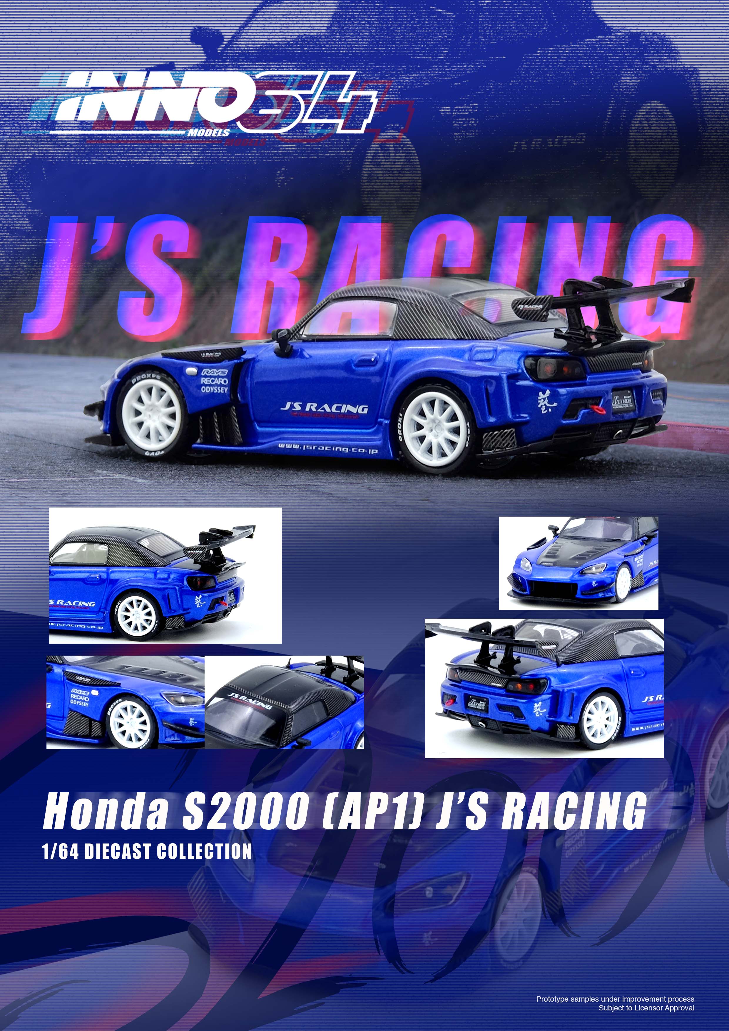 [Pre-Order] IN64-S2000JS-BLUE HONDA S2000 J’S RACING Blue – DilSre ...